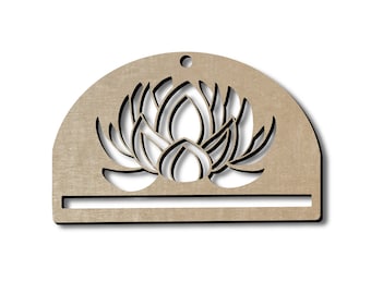 Lotus Flower Half Circle Macrame Wall Hanger Laser Cutting - Etsy