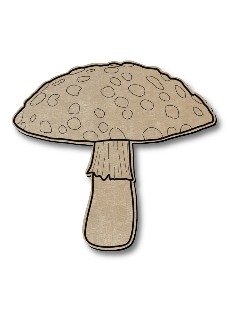 Hand Drawn Toadstool, SVG Digital Download File, Glowforge Cutting - Etsy