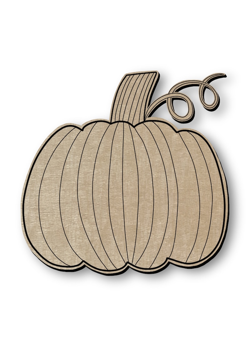 Hand Drawn Pumpkin, SVG Digital Download File, Glowforge Cutting - Etsy