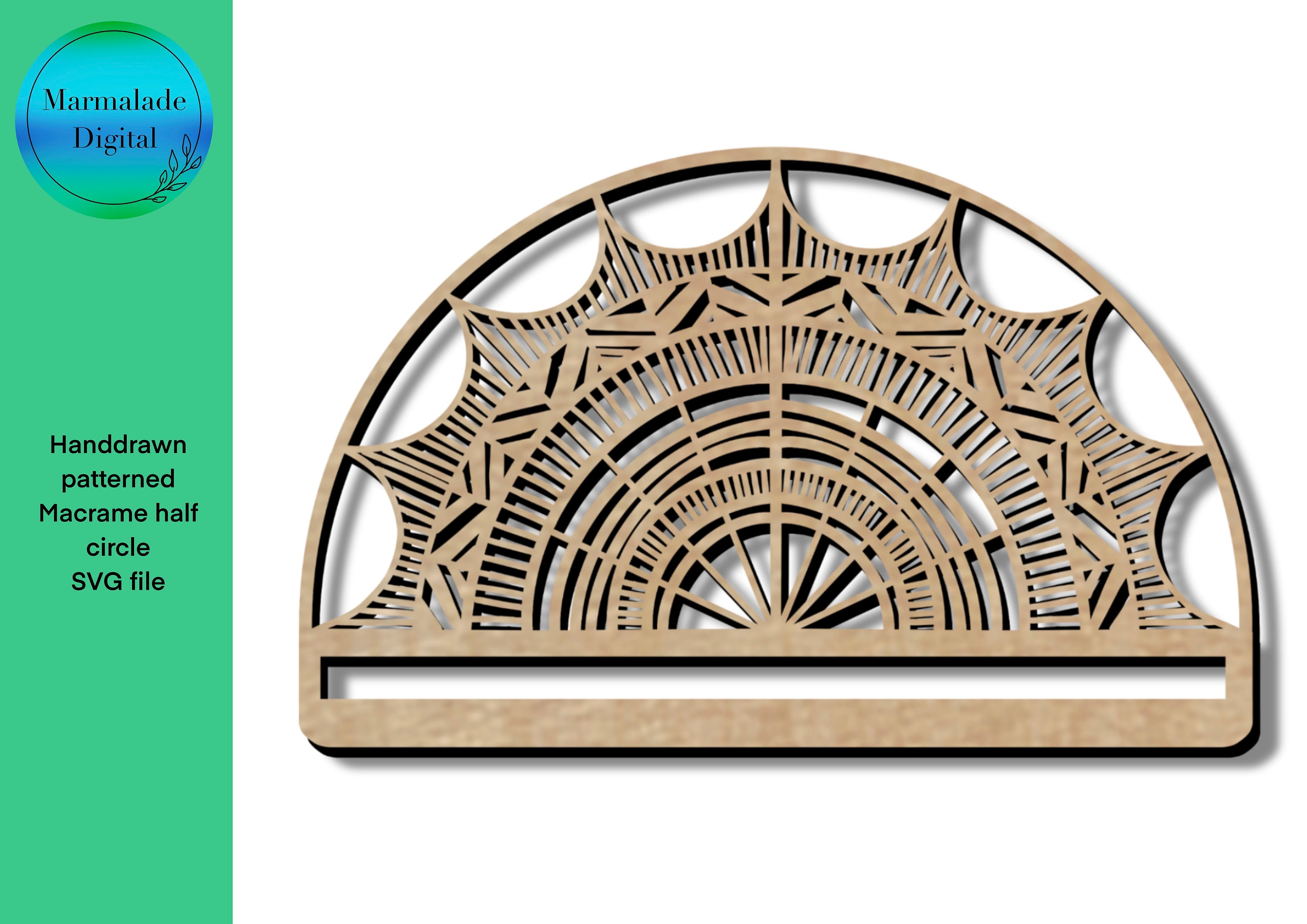 Hand Drawn Papercut Macrame Set SVG File, Glowforge File, Laser Cutting ...