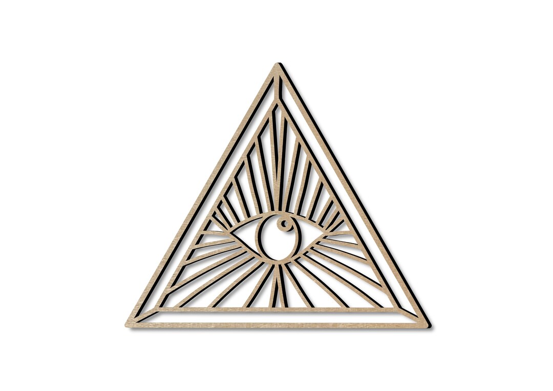 Mystic Eye Triangle Laser Cutting Svg File Set, Glowforge Ready ...