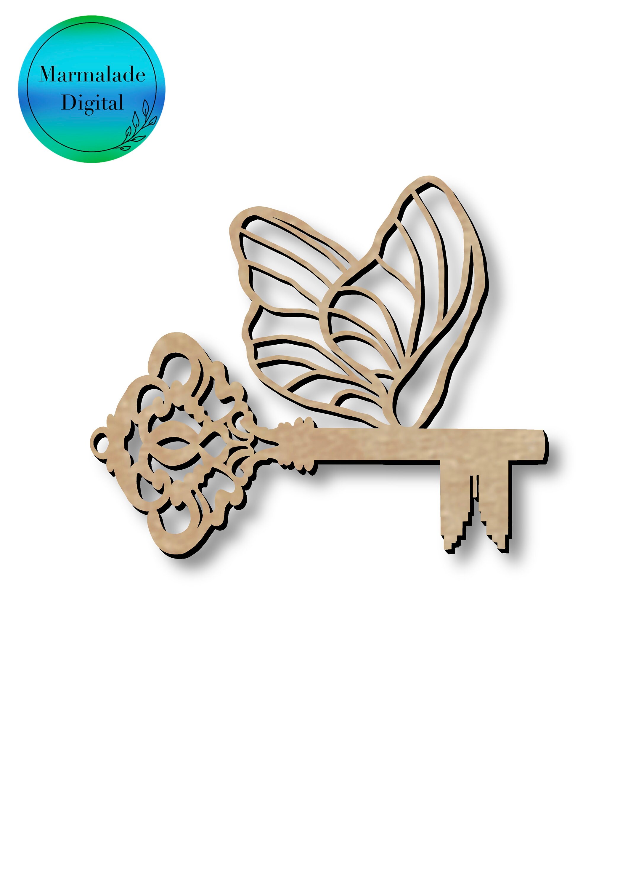 Magical Flying Key Wall Hanging Kit SVG Files Handdrawn - Etsy