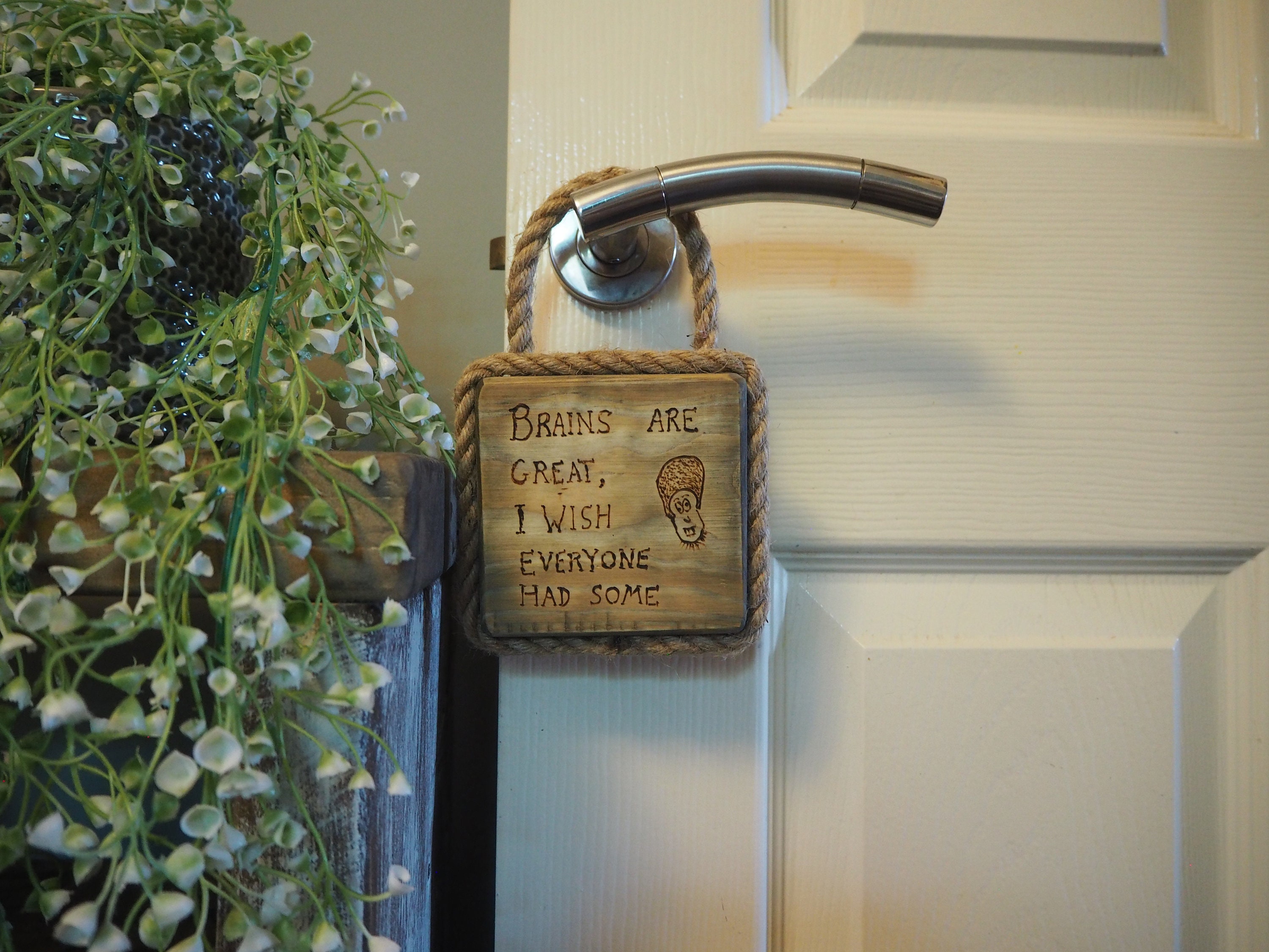 Rope Hung Signs Rope Wrapped Signs Pyrography Sign Handmade - Etsy