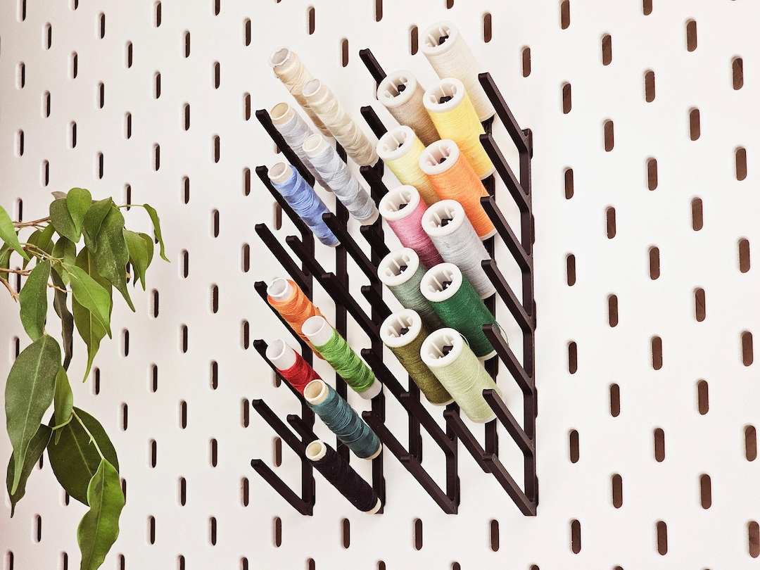 Skadis Pegboard Thread Spool Holder: Sewing Room Organizer - Etsy