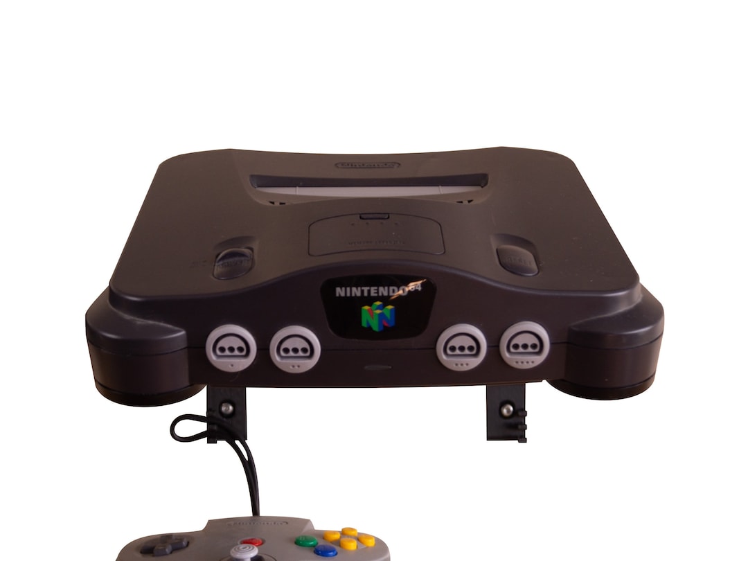 Wall Mount for Nintendo N64 90s Console with Controller Holder ...