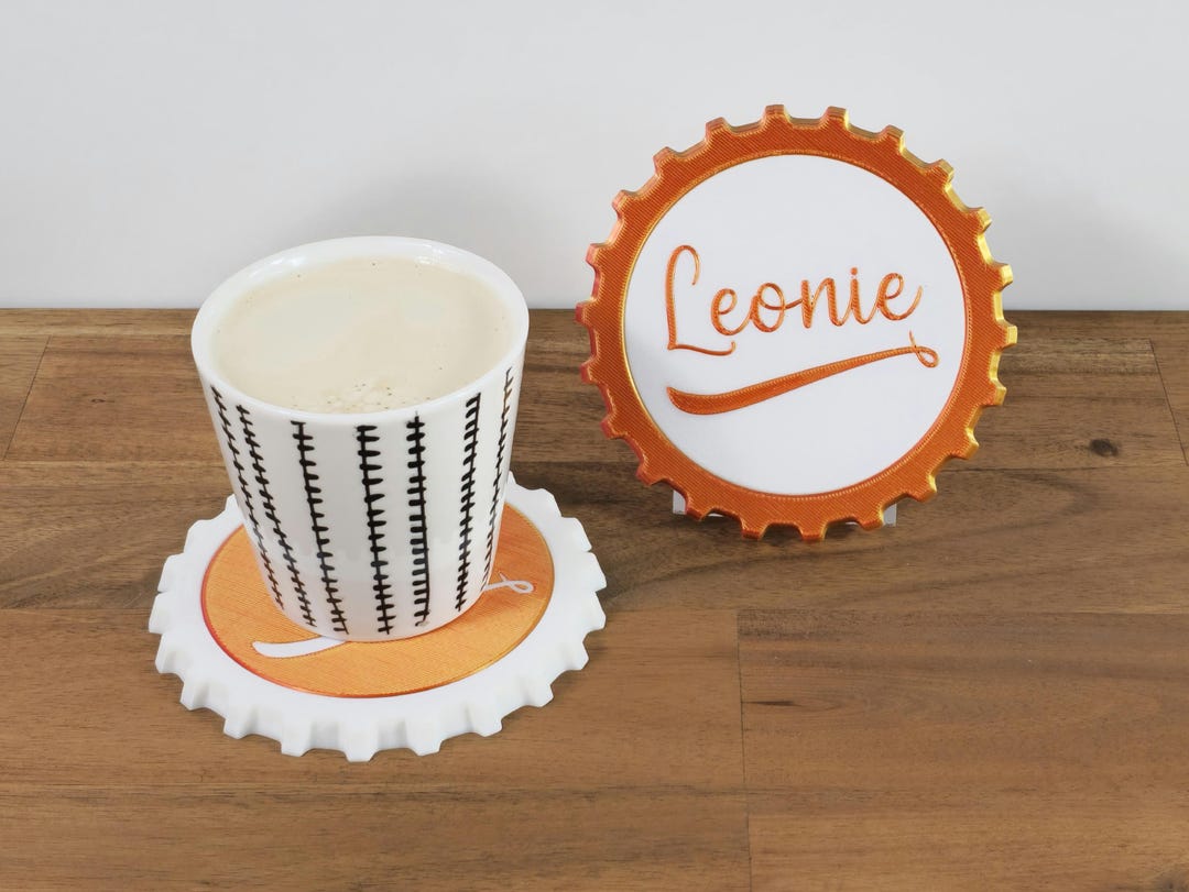 Personalized Name Coaster 3D Printer Files - Multicolor Model - Custom ...