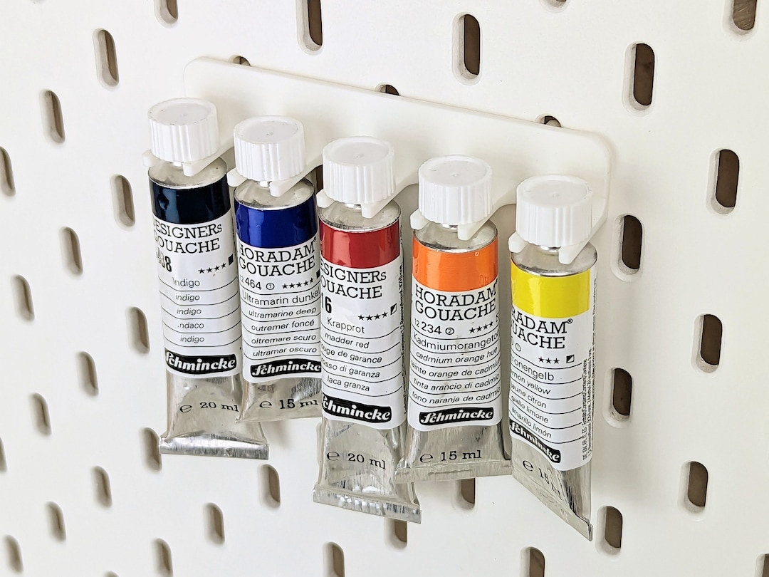 Paint Tubes Organizer for up to 8 Mm for Skadis Style Pegboards - Tube ...