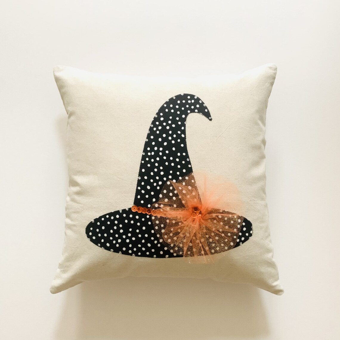 Witch Hat Pillow Cover Halloween Pillow Cover Witch Pillow - Etsy