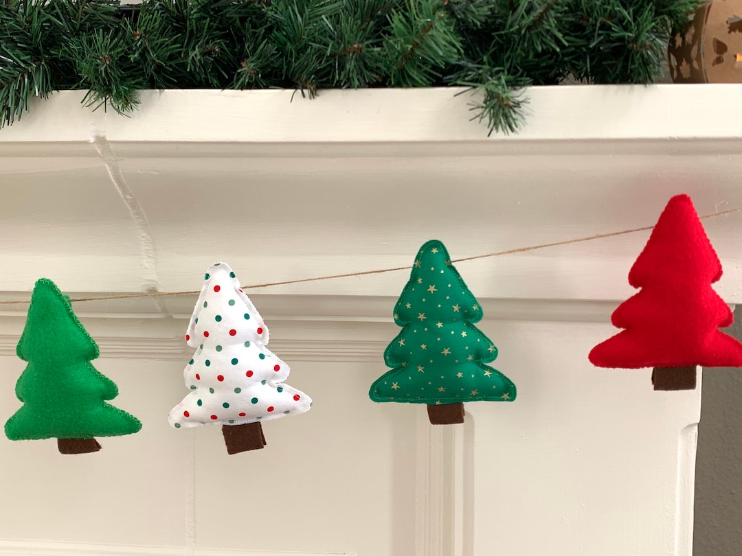 Christmas Trees Garland, Christmas Decor, Christmas Trees Ornaments ...