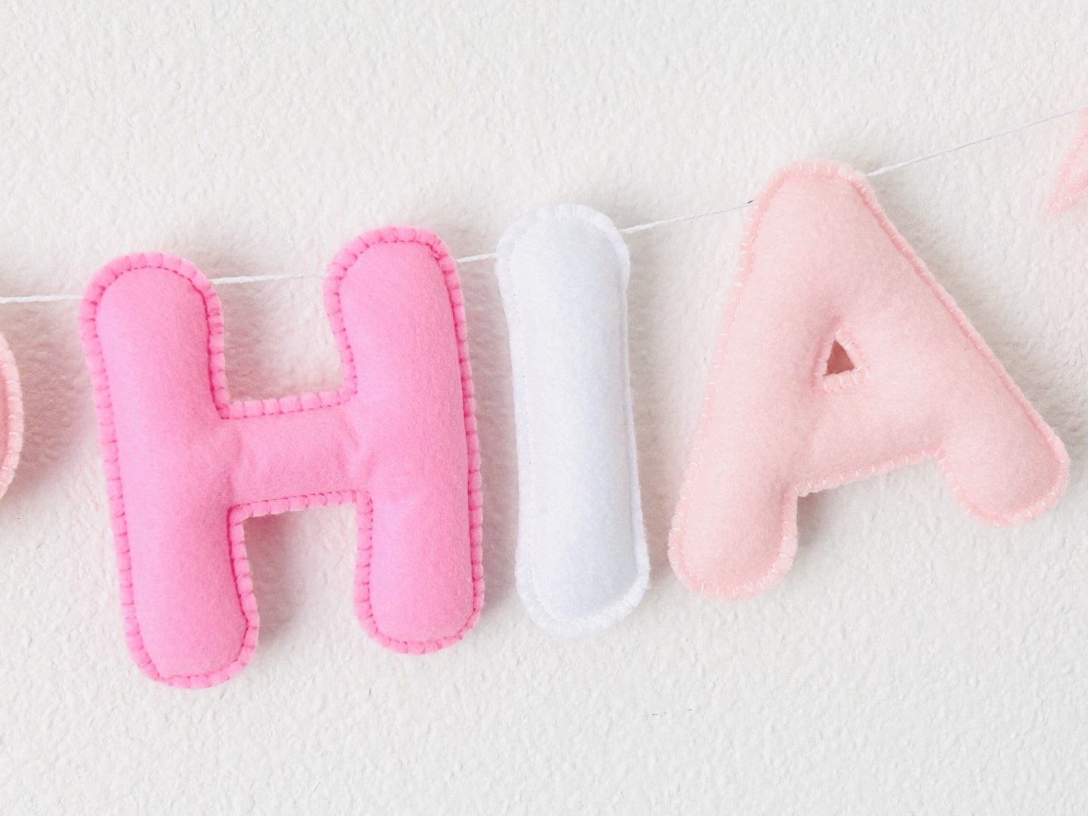 Felt Name Banner, Custom Baby Name Garland, Birds Name Banner ...