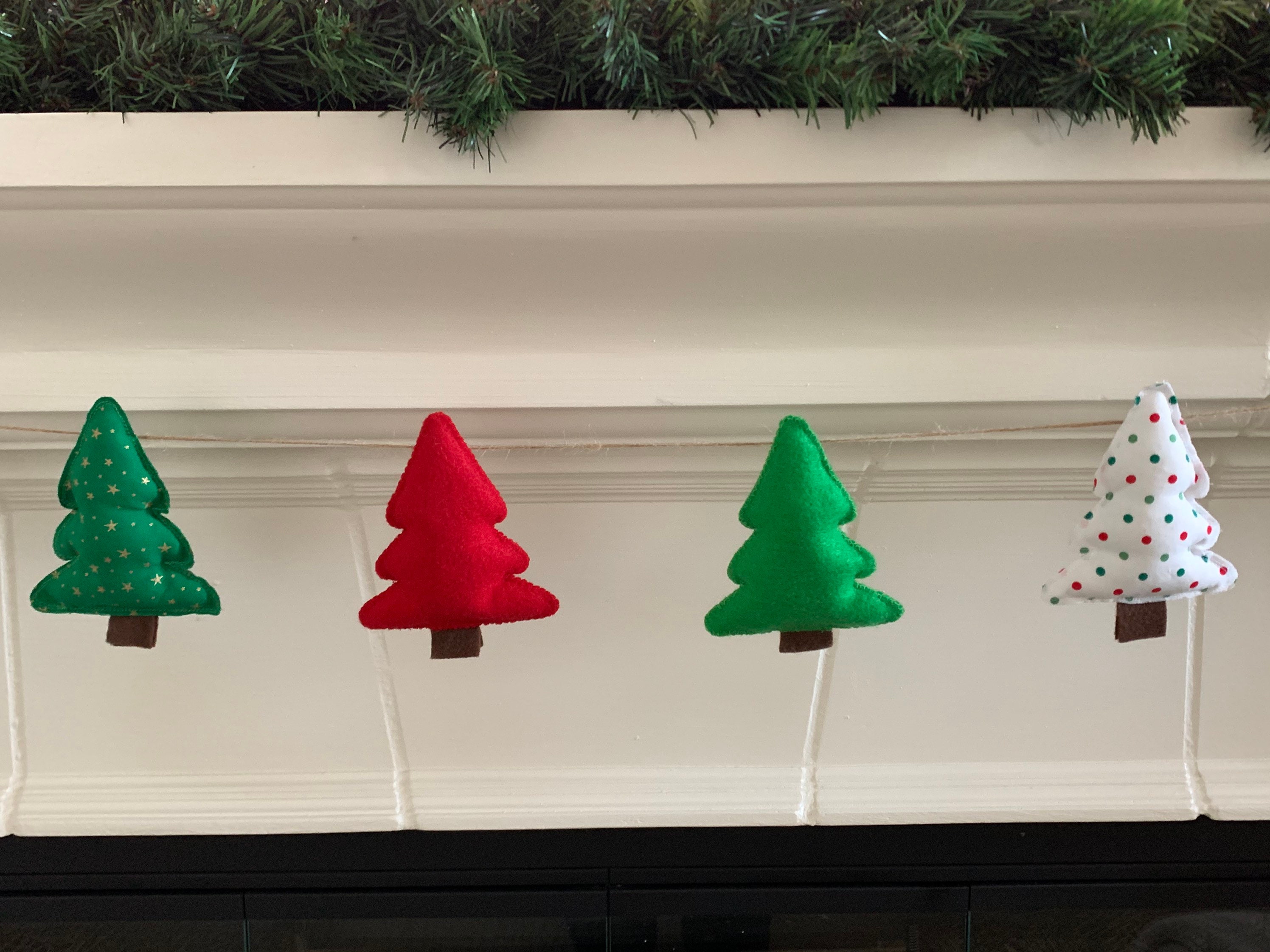 Christmas Trees Garland, Christmas Decor, Christmas Trees Ornaments ...