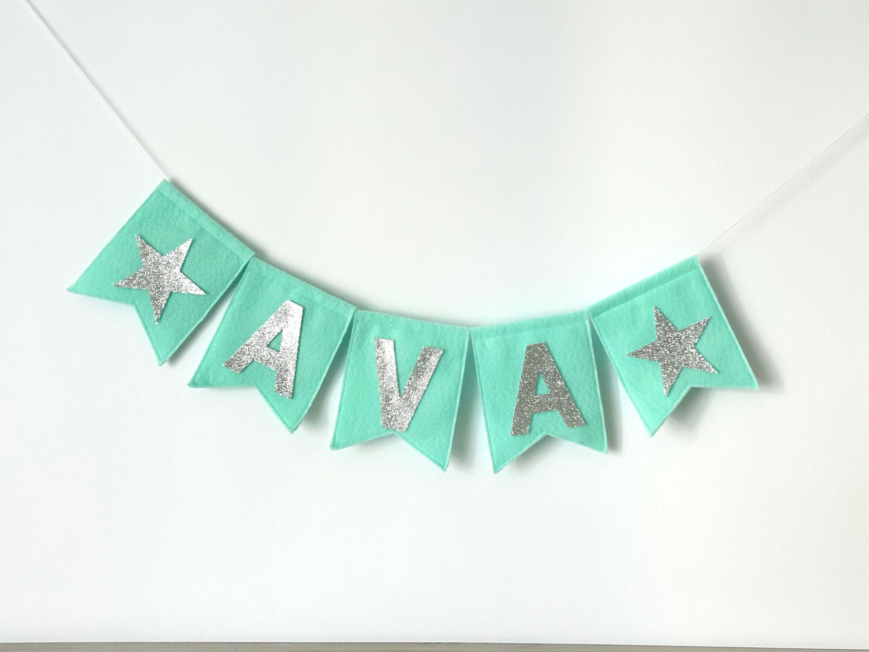 Custom Name Banner Stars Name Bunting Felt Baby Name Garland for ...