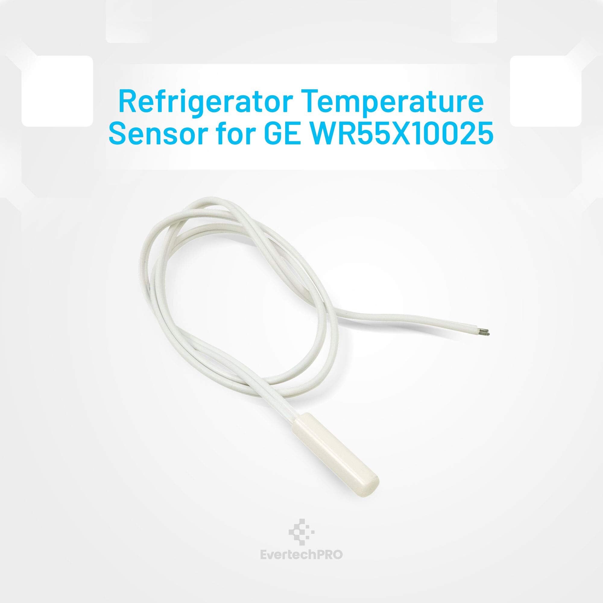 Evertechpro Wr55x10025 Temperature Sensor Replacement for Ge ...
