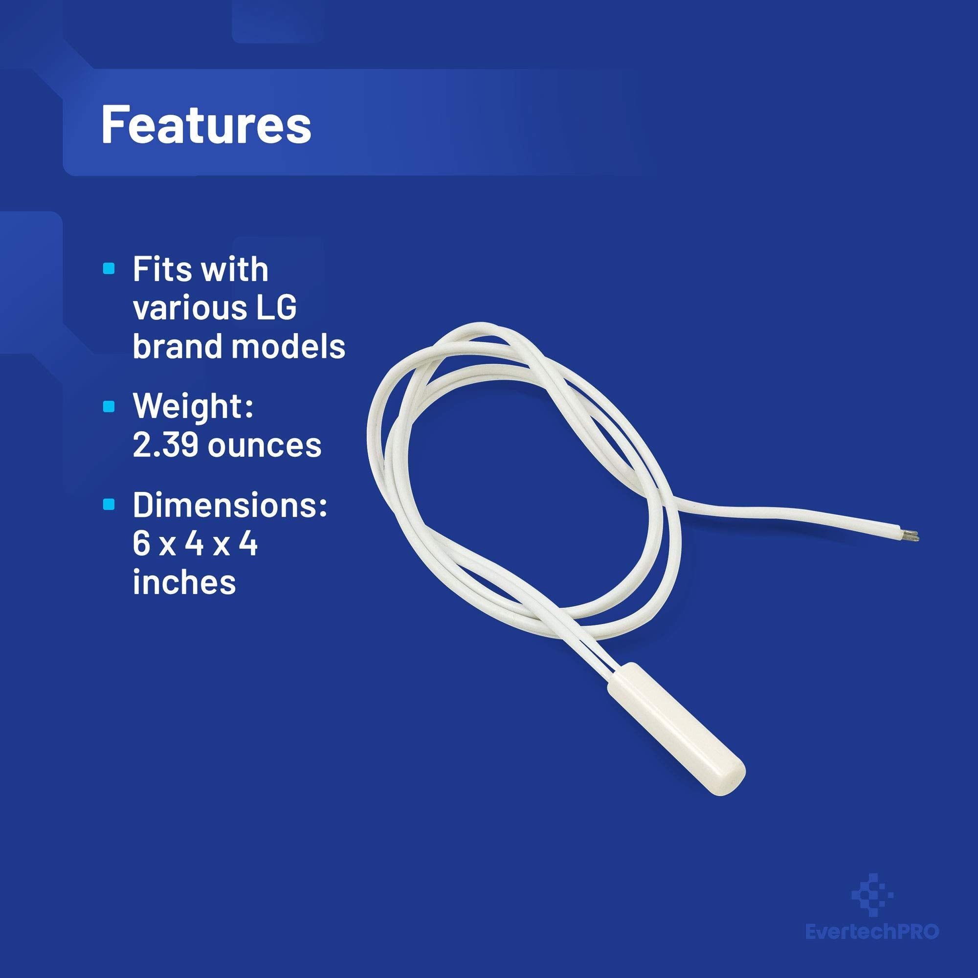 Evertechpro Wr55x10025 Temperature Sensor Replacement for Ge ...