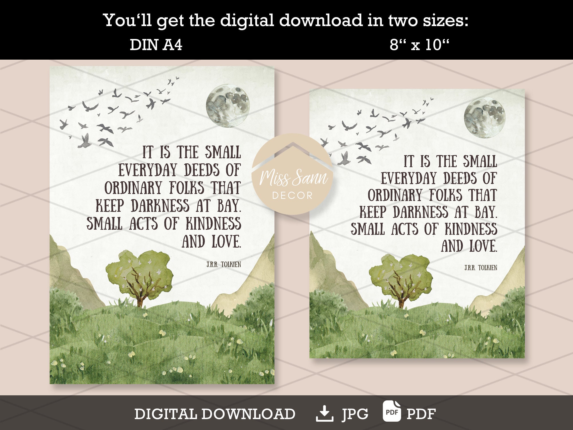 Gandalf Lord of the Rings Tolkien Poster Lord of the Rings - Etsy