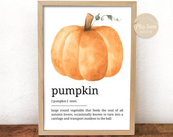 Pumpkin Dictionary - Etsy