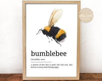 Bumblebee Poster - Etsy