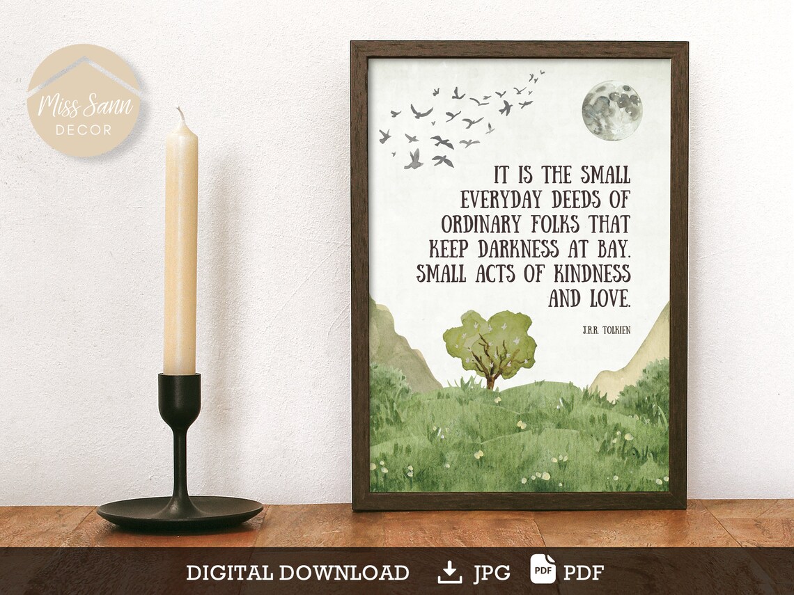 Gandalf Lord of the Rings Tolkien Poster Lord of the Rings - Etsy