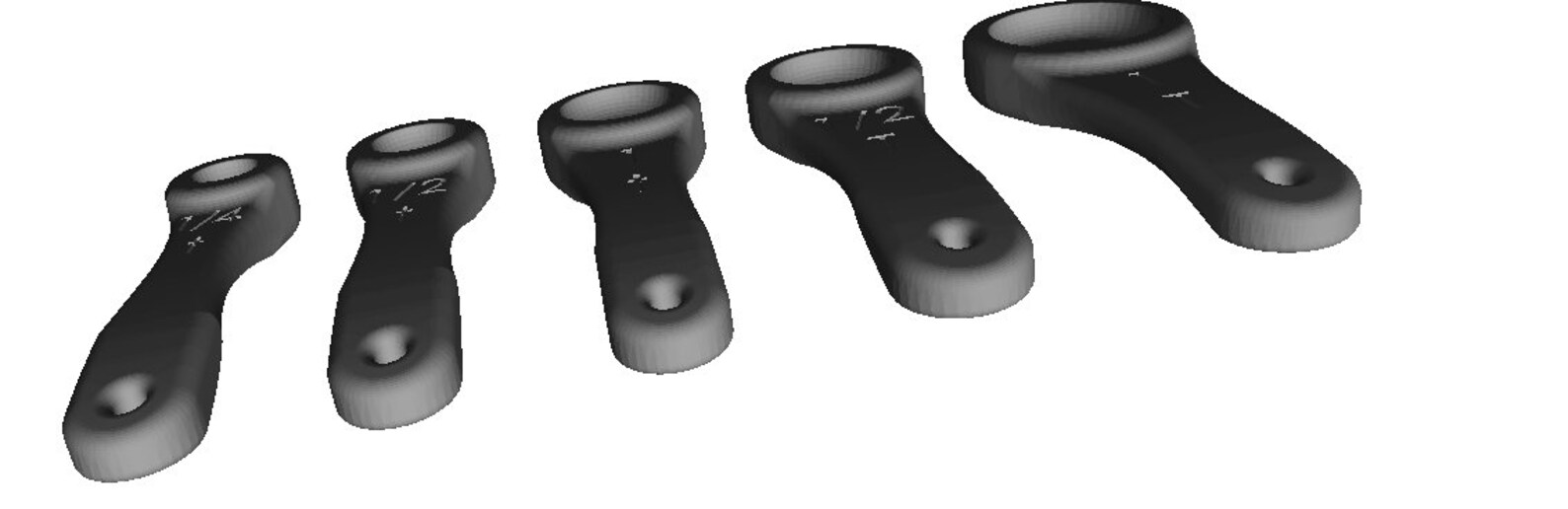 Measuring Spoons - Digital Download, STL 3D Model, CNC Router for Wood ...