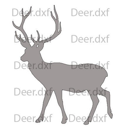 Deer DXF File - Etsy