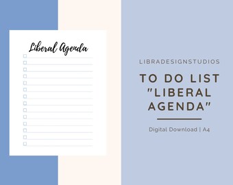 Printable to Do List Feminist Agenda Checklist - Etsy