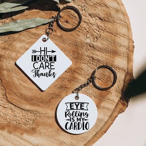 Keychain Quotes Svg Bundle, Round Keychain Svg, Designs for Keychains ...