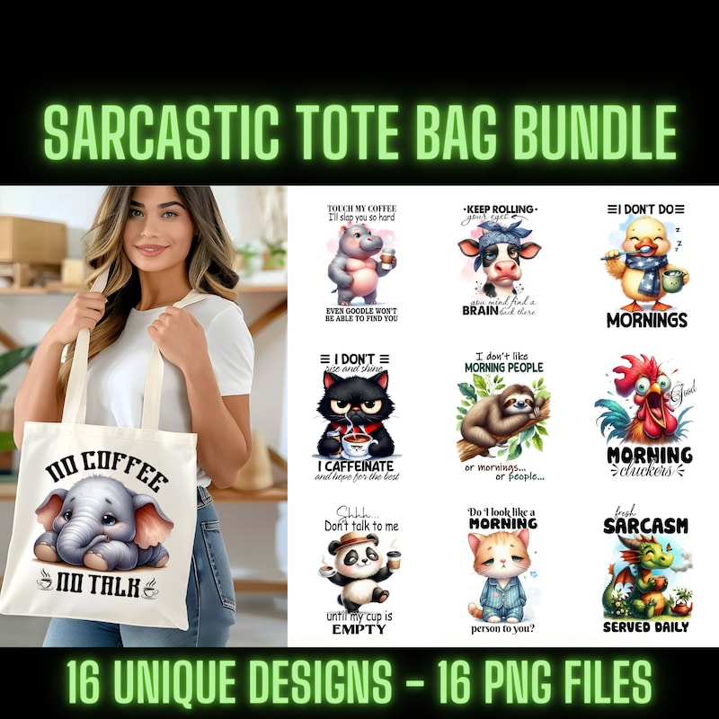 Funny Tote Bag Large - Etsy UK