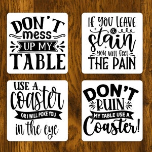 Coaster Svg Bundle, Sarcastic Coasters, Funny Coasters, Alcohol ...