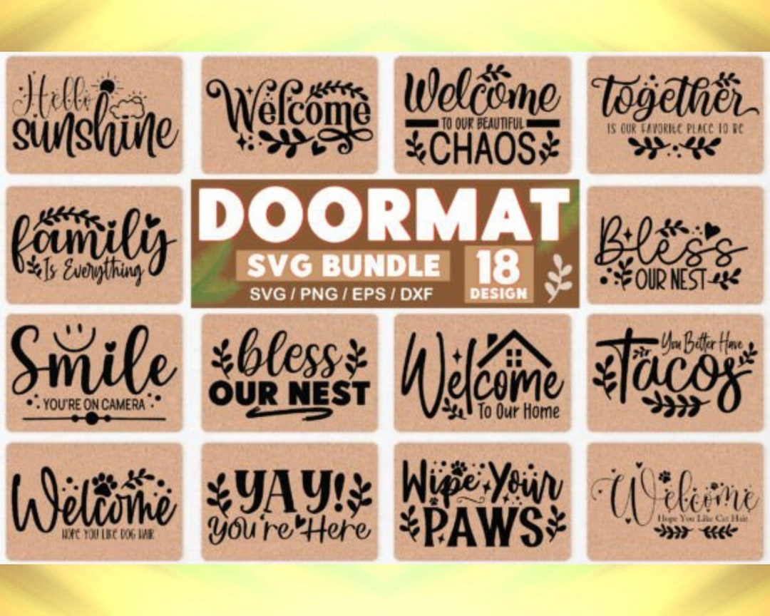 Funny Sarcastic Doormat Svg Bundle Door Sign Quotes Svg - Etsy