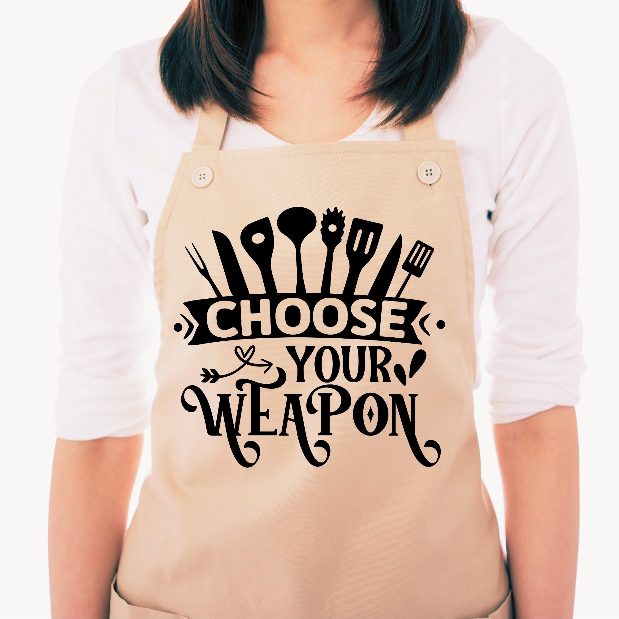 Funny Apron Sayings SVG Bundle: Kitchen Quotes, Cricut & Silhouette Cut ...