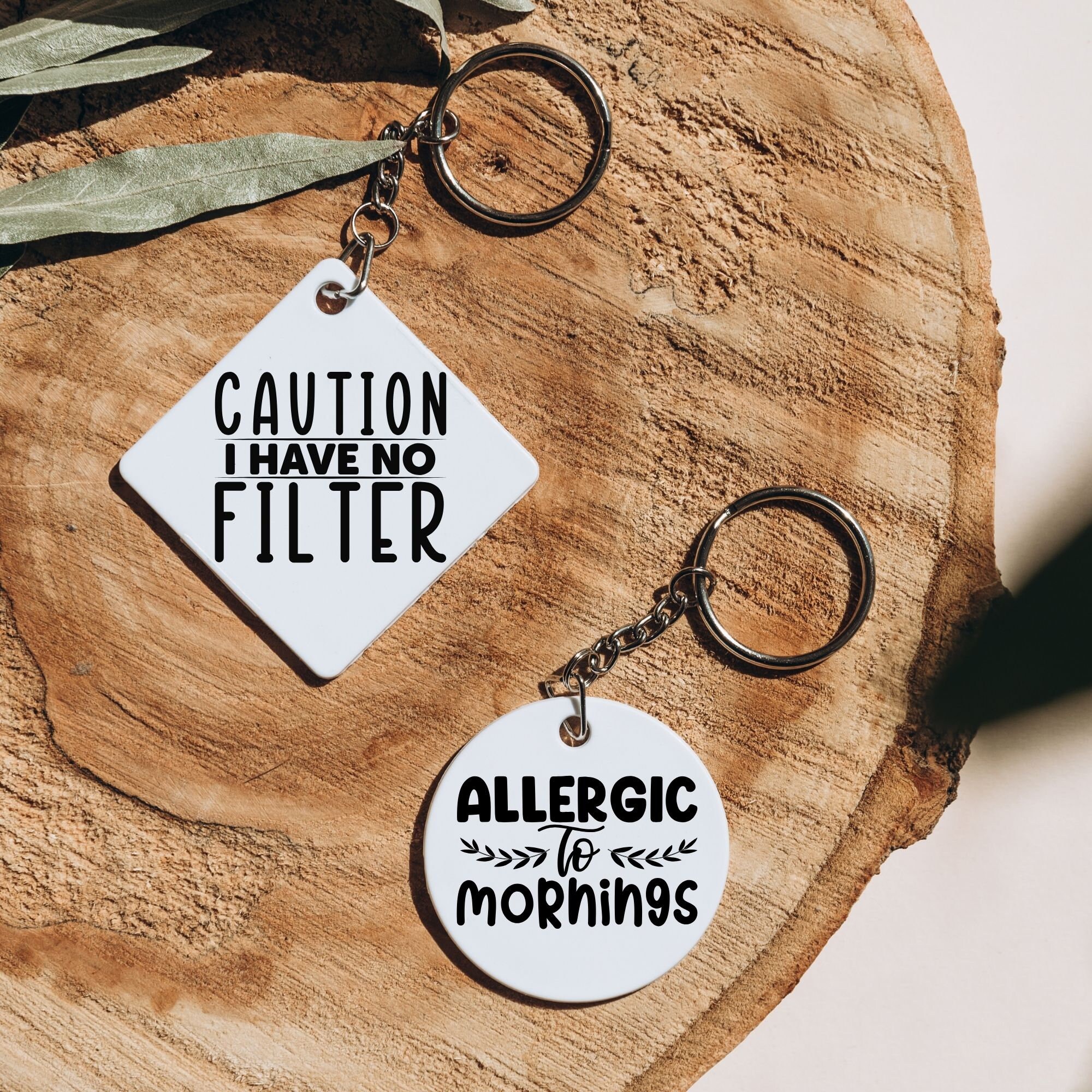 Funny Sarcastic Keychain Quotes SVG Bundle: Cricut, Silhouette ...