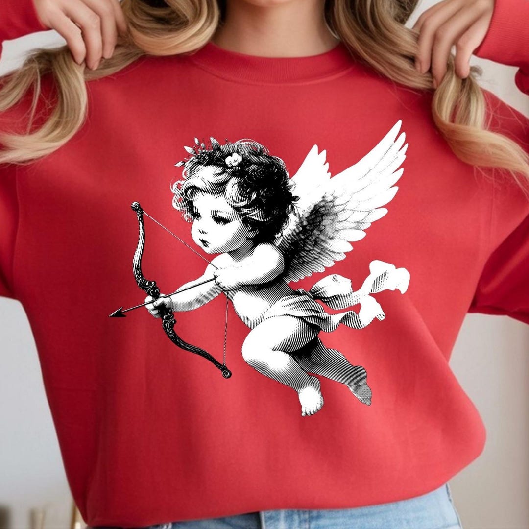 Halftone Cupid PNG, Retro Valentine Clipart (digital Download) - Etsy