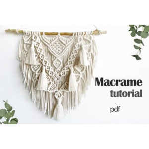 Macrame Pattern Tutorial Written and With Photo PDF & Knot Guide Diy ...