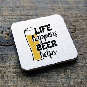 Funny Beer Coaster SVG Bundle: 12 Unique Designs (cricut, Silhouette ...