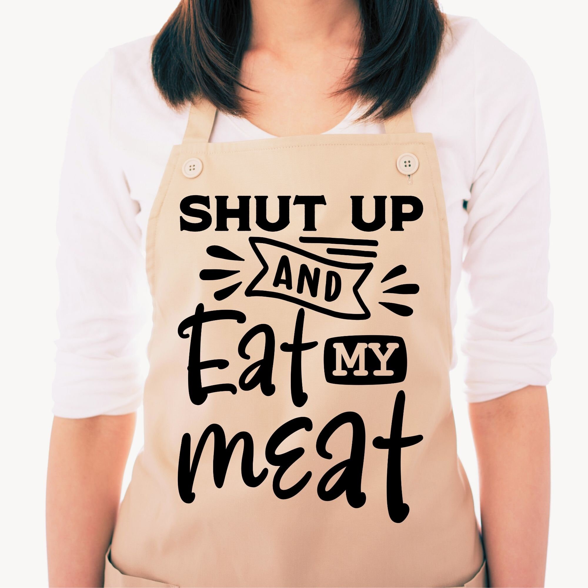 Funny Apron Sayings SVG Bundle: Kitchen Decor Files for Cricut ...
