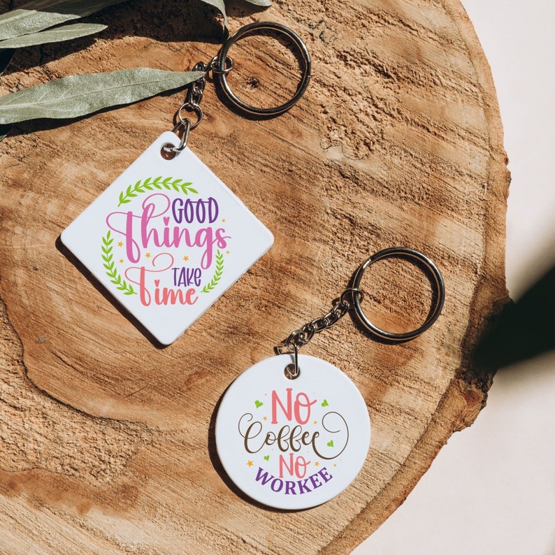 Keychain Quotes Svg Bundle, Designs for Keychains, Files for Cricut ...