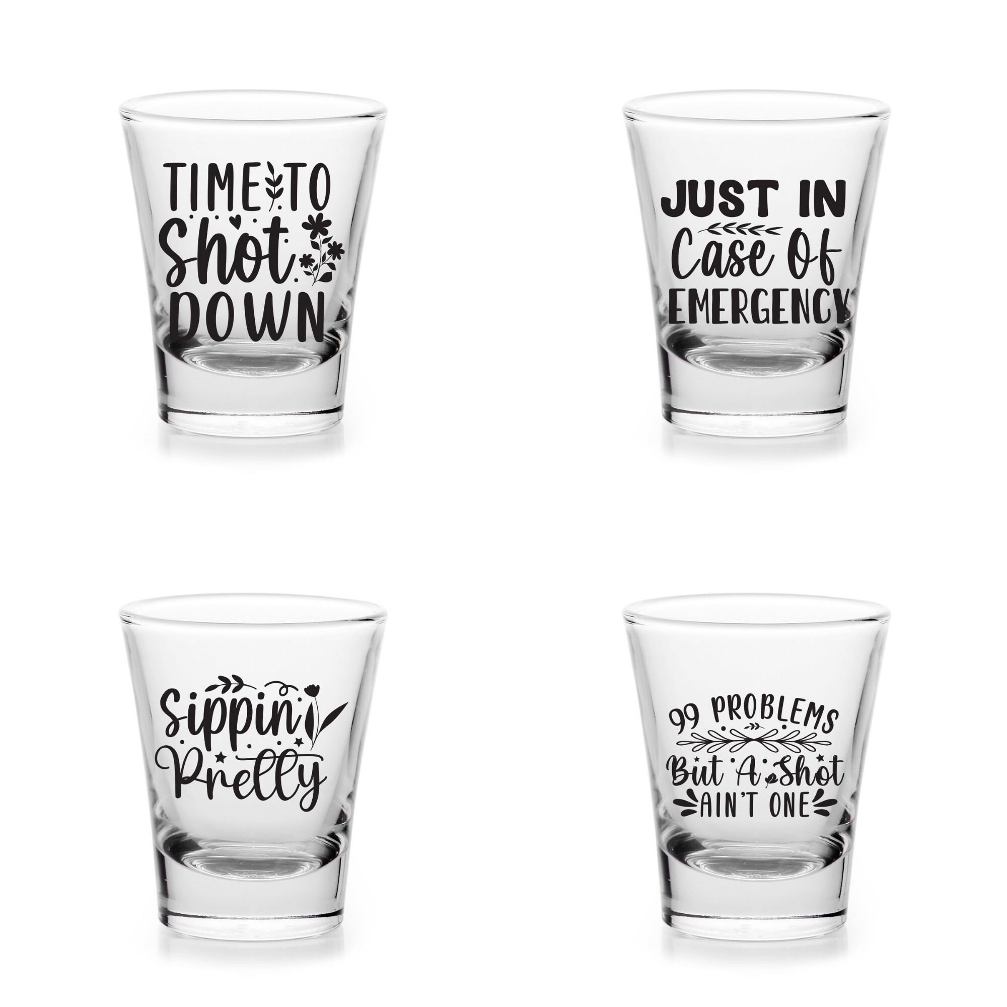 Shot Glass Designs SVG Bundle: Cricut, Silhouette, Glowforge Files - Etsy