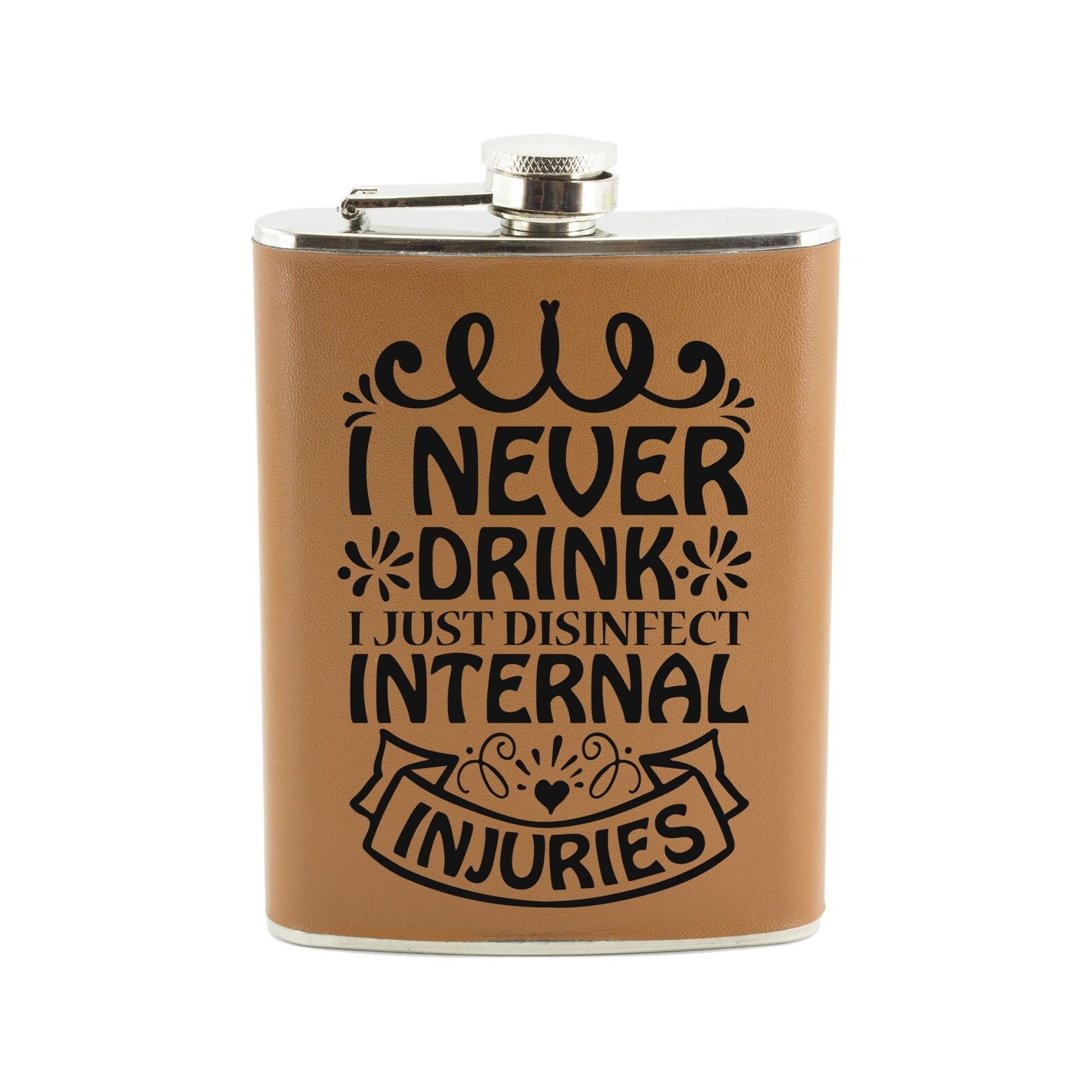 Flask SVG Bundle: Funny Alcohol Quotes, Cricut & Silhouette Cut Files ...