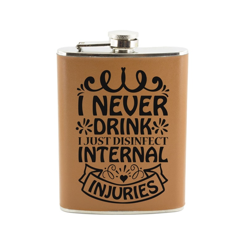 Flask SVG Bundle: Funny Alcohol Quotes, Cricut & Silhouette Cut Files ...