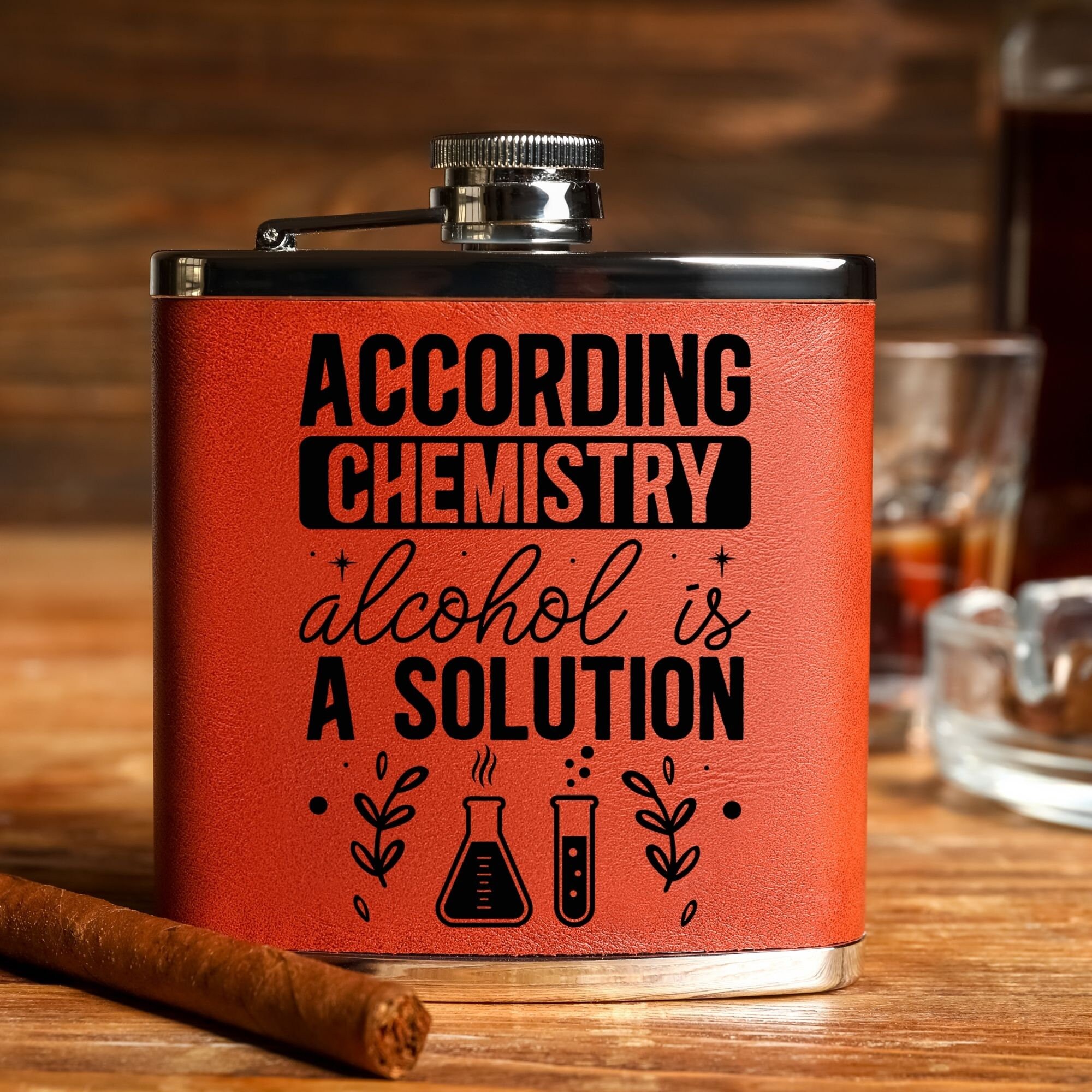 Flask SVG Bundle: Funny Alcohol Quotes, Cricut & Silhouette Cut Files ...