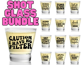 Shot Glass Svg Bundle, Alcohol Svg, Funny Sarcastic Drinking Svg ...