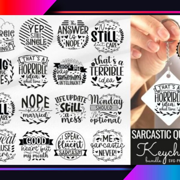 Funny Keychain Quotes - Etsy