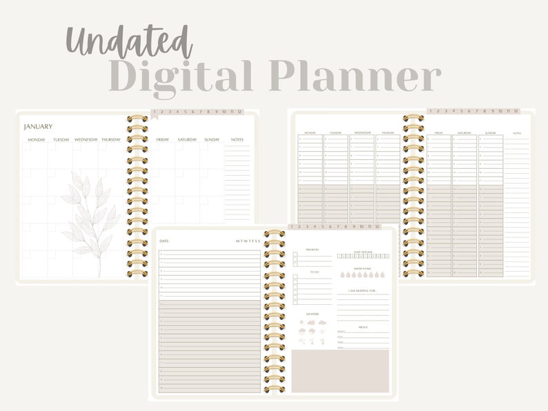Goodnotes Planner, iPad Planner, Notability Planner, Digital Journal ...