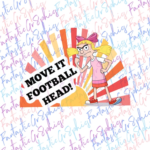 Move It Football Head Hey Arnold Nickelodeon PNG Sublimation - Etsy