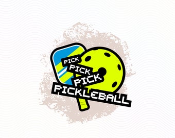 Pickleball Cartoon Character 4 Retro Funny Character Pickle Ball PNG ...