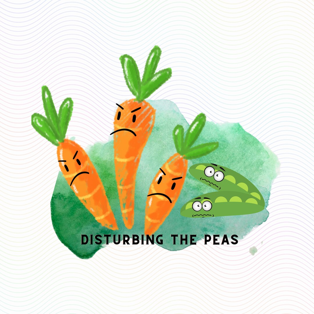 Disturbing the Peas Funny Veggie PNG Digital Download File - Etsy