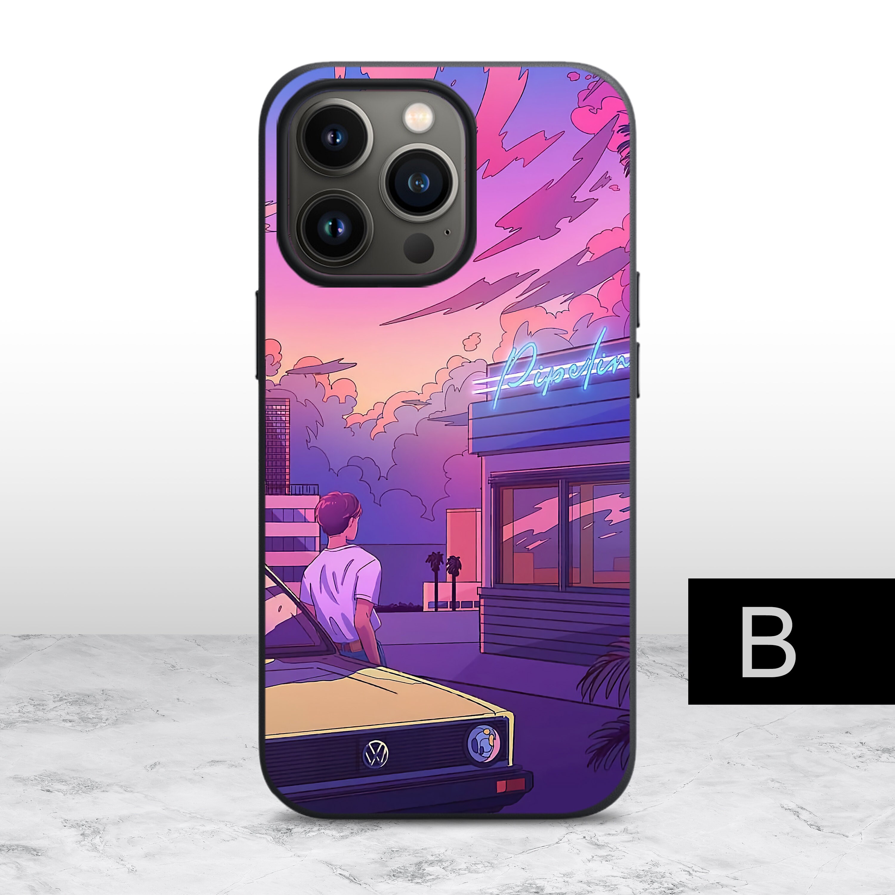 Japanese City Pop Art Phone Case for iPhone 15 14 13 12 Pro Max Case ...