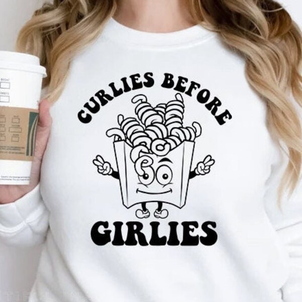 Curlies before girlies svg - Etsy España