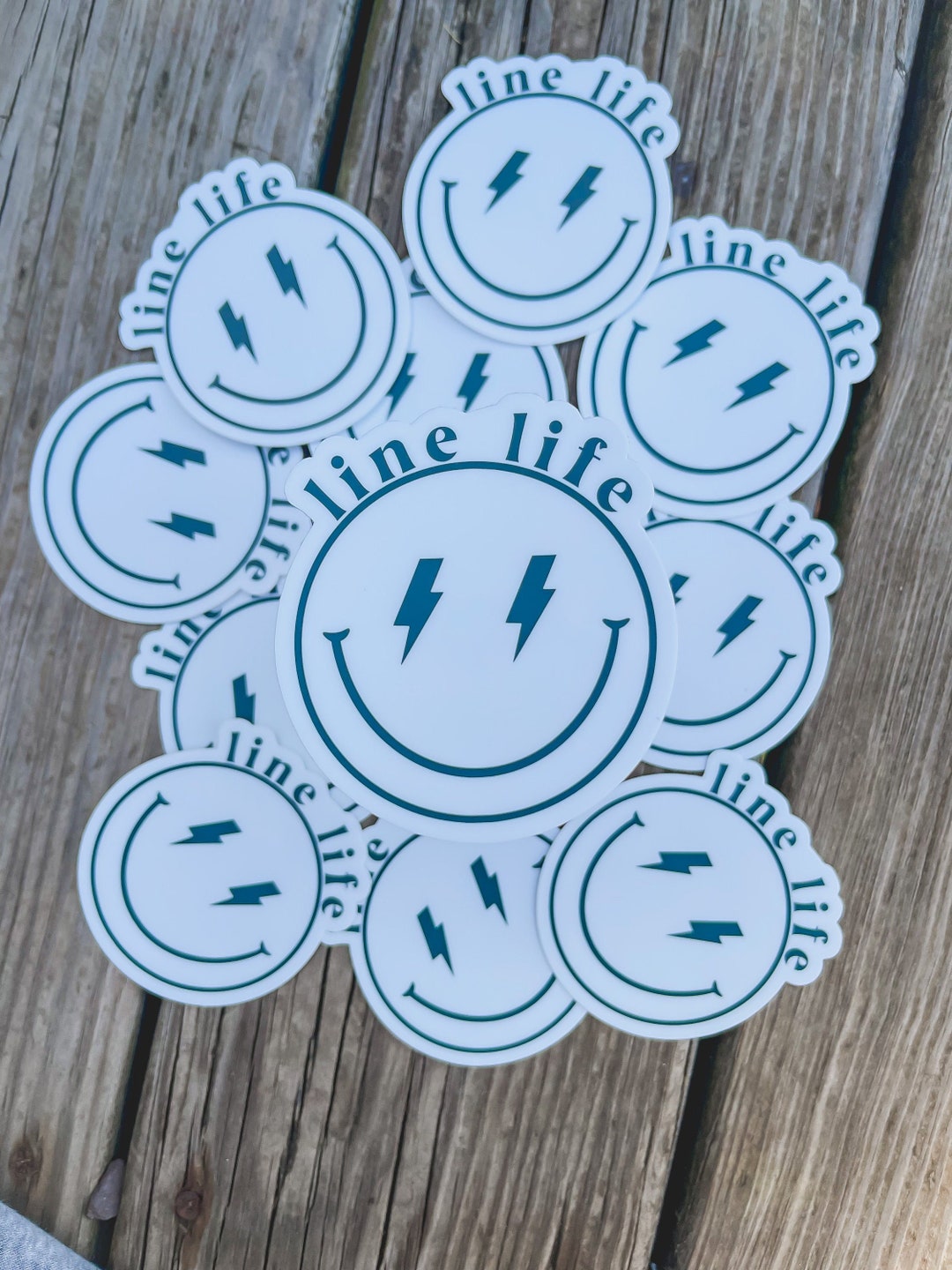 Line Life Waterproof Vinyl Sticker Linemen Lineman Blue Collar - Etsy