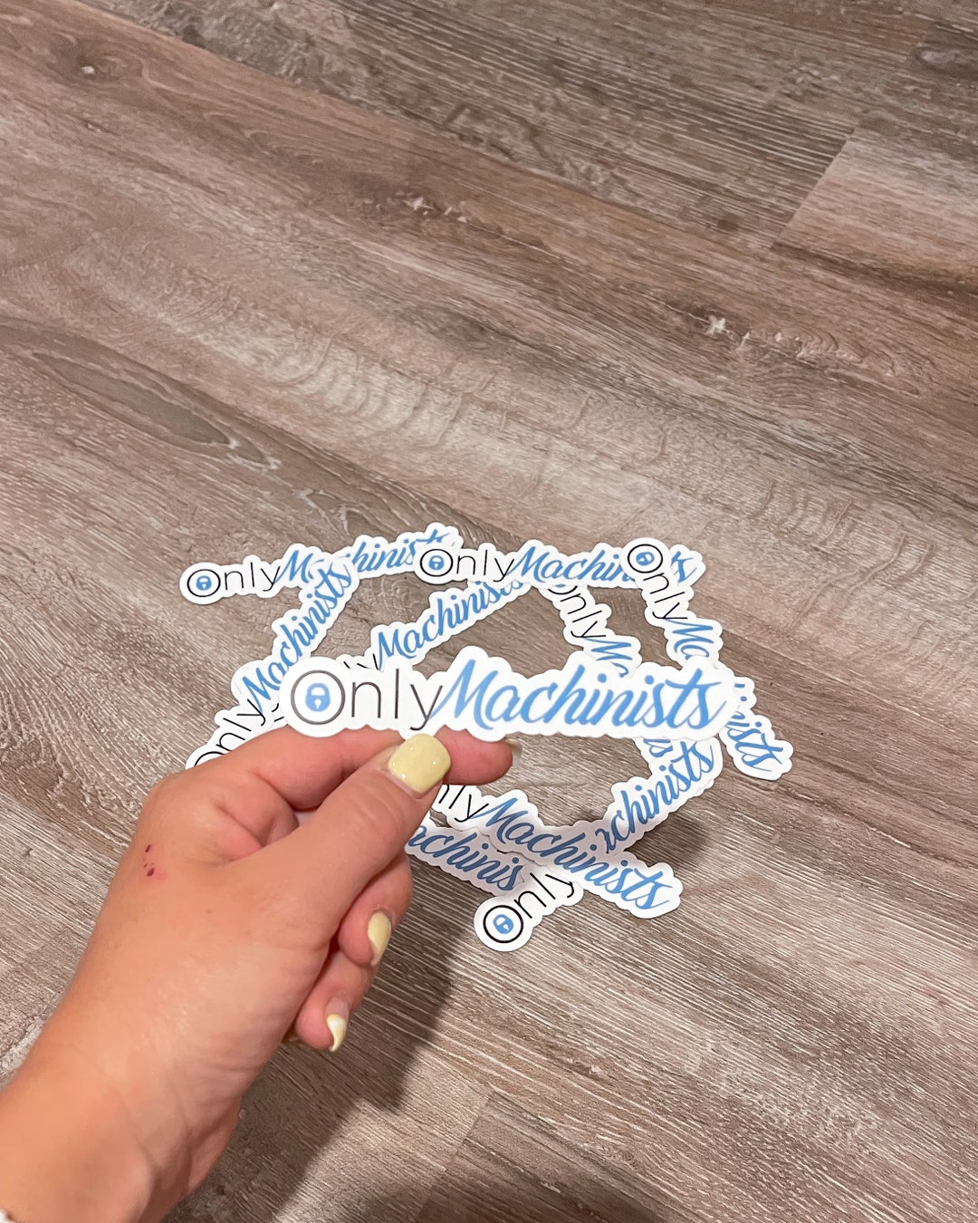 Onlymachinists Waterproof Vinyl Sticker Blue Collar Gift Ideas for Him ...